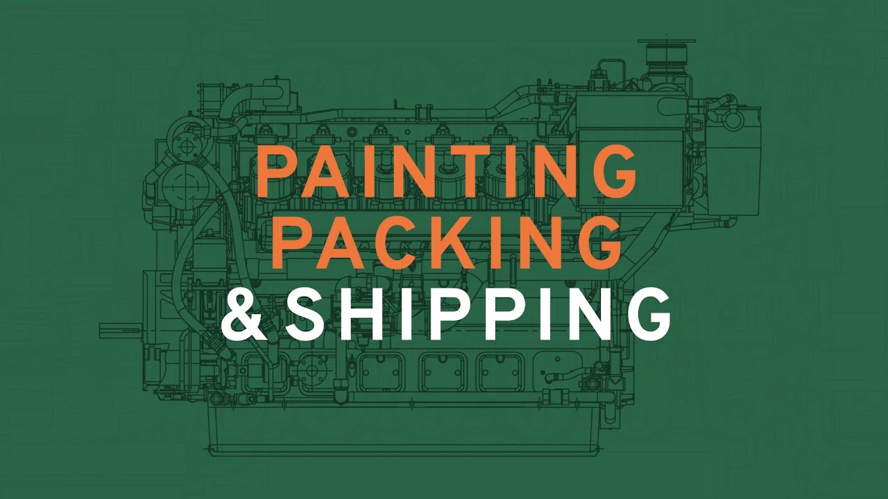 Waukesha Engine: reUp step 5 – Painting, Packing, and Shipping | Waukesha | INNIO - YouTube