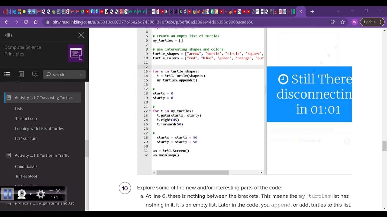 CSP Act 1 1 7 Traversing Turtles For Loop Part II - YouTube