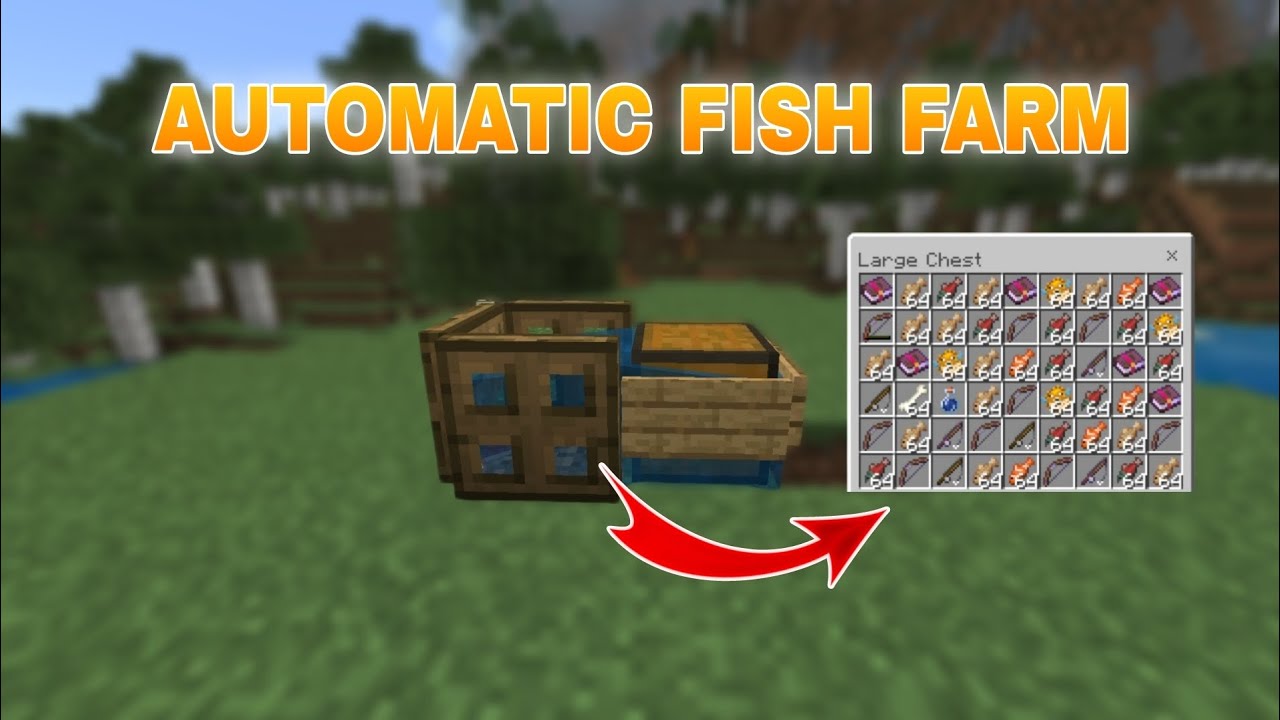 Best Easy AFK Fish Farm Minecraft 1.20 Minecraft Bedrock - YouTube