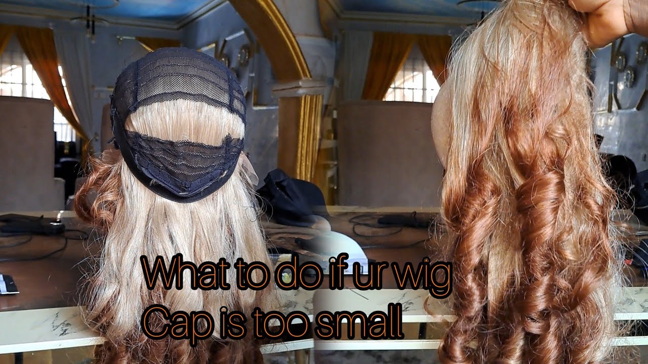What to do if ur wig cap is too small 🌸 Easy Detailed tutorial video ...