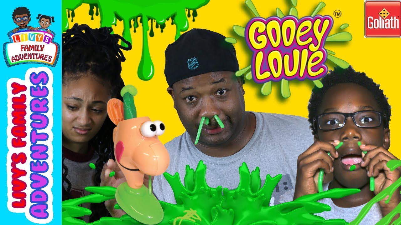GOOEY LOUIE TOY CHALLENGE! GROSS Nose Picking Game! - YouTube