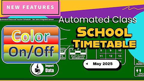 Automated Class and Teacher Scheduler for School Timetabling - YouTube