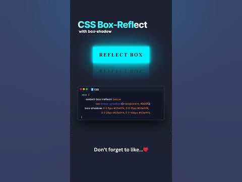 Exploring Box-Reflect with Box-Shadow in CSS | Coding Vibes - YouTube