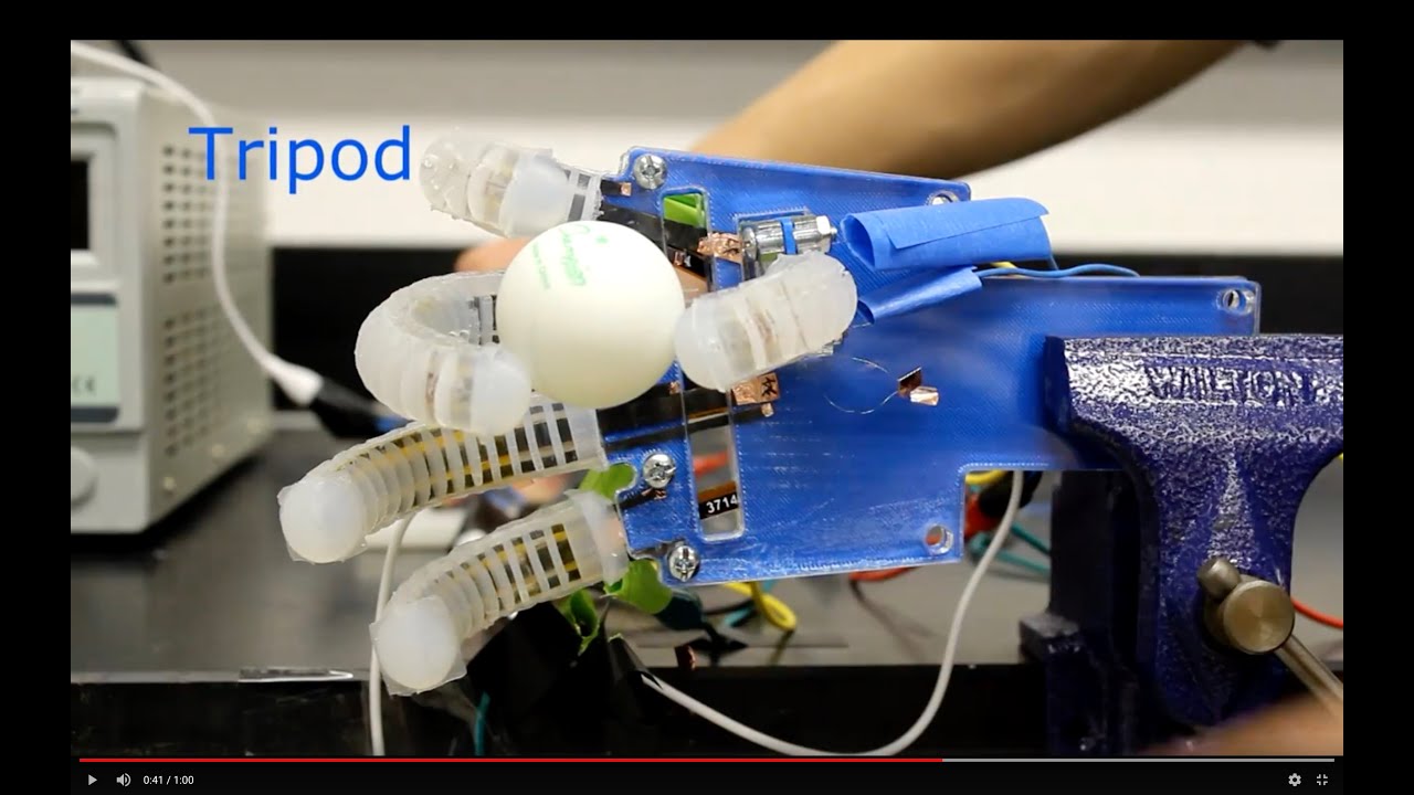 A soft robotic hand (HD) - YouTube
