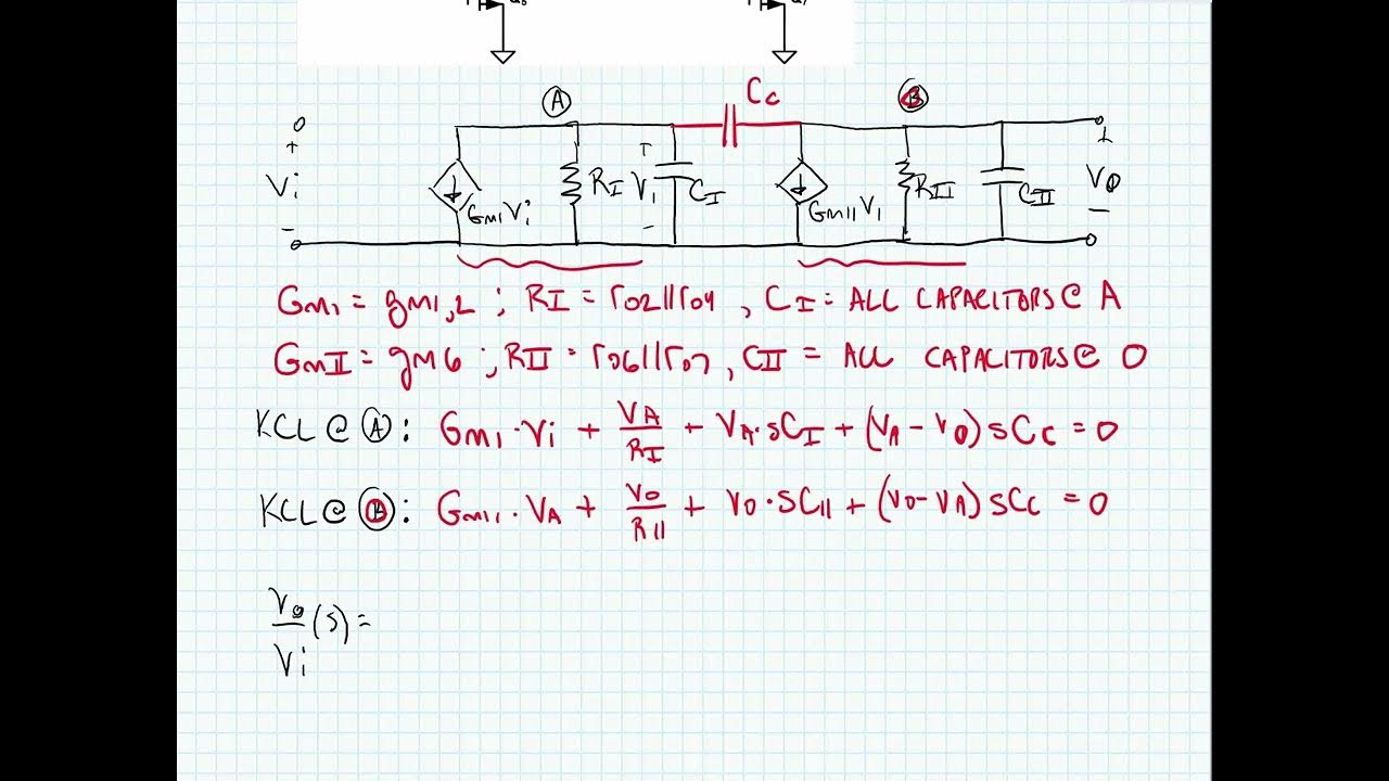 ECE 3204 Lecture 16B - Miller Compensation Small-Signal Analysis - YouTube