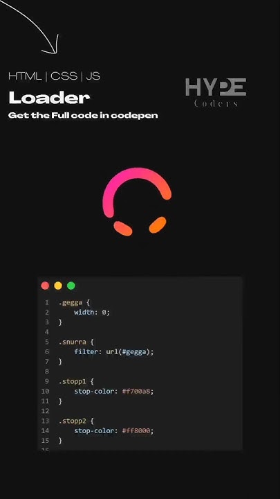 How to make a pre loader or spinner for website using css @hypecoders ...