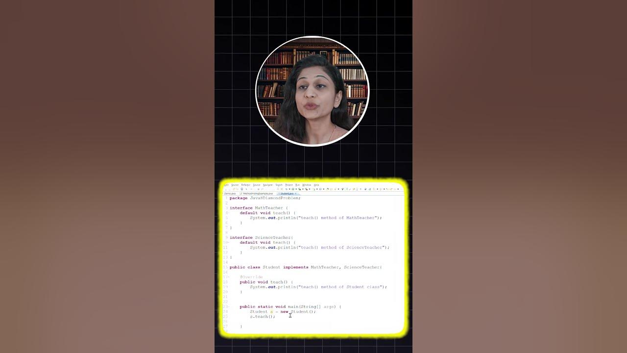Diamond Problem in Java? 🤔💡 #coderslife #javadeveloper #foramtechacademy - YouTube