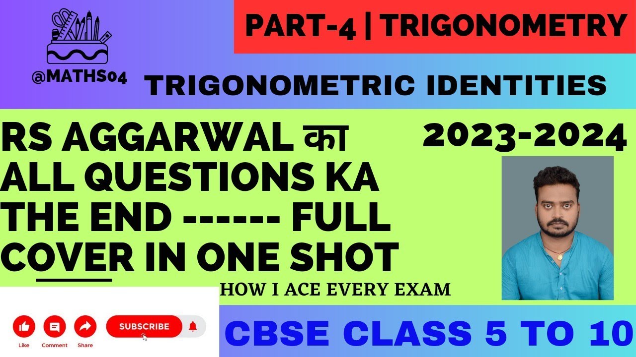 Introduction to Trigonometry 04| Trigonometric Identities | Class 10 ...