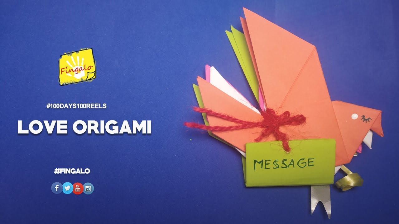 LOVE MESSAGE ORIGAMI | SECRET MESSAGE | 2 MINUTES GIFT | SIMPLE DIY ...