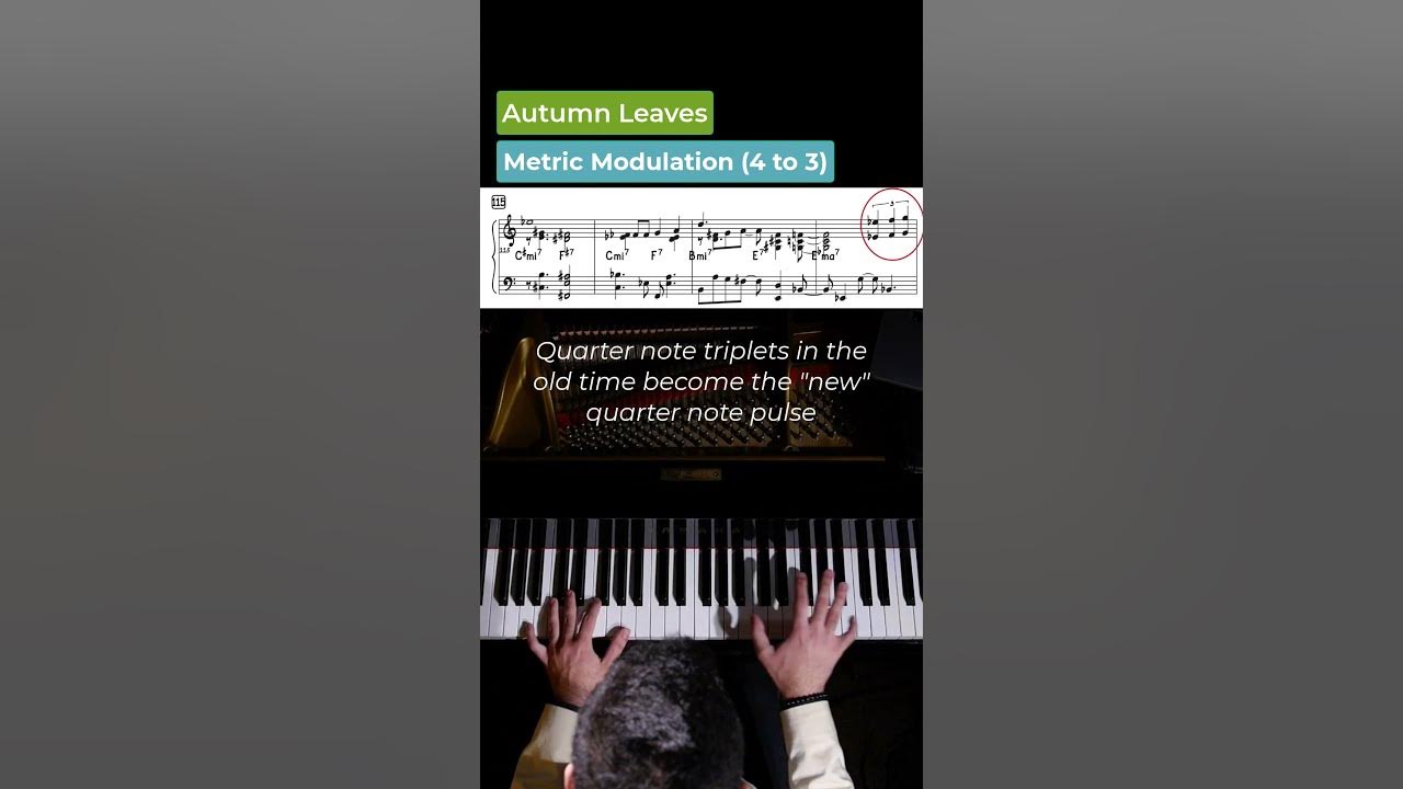 Metric Modulation on "Autumn Leaves" #shorts - YouTube