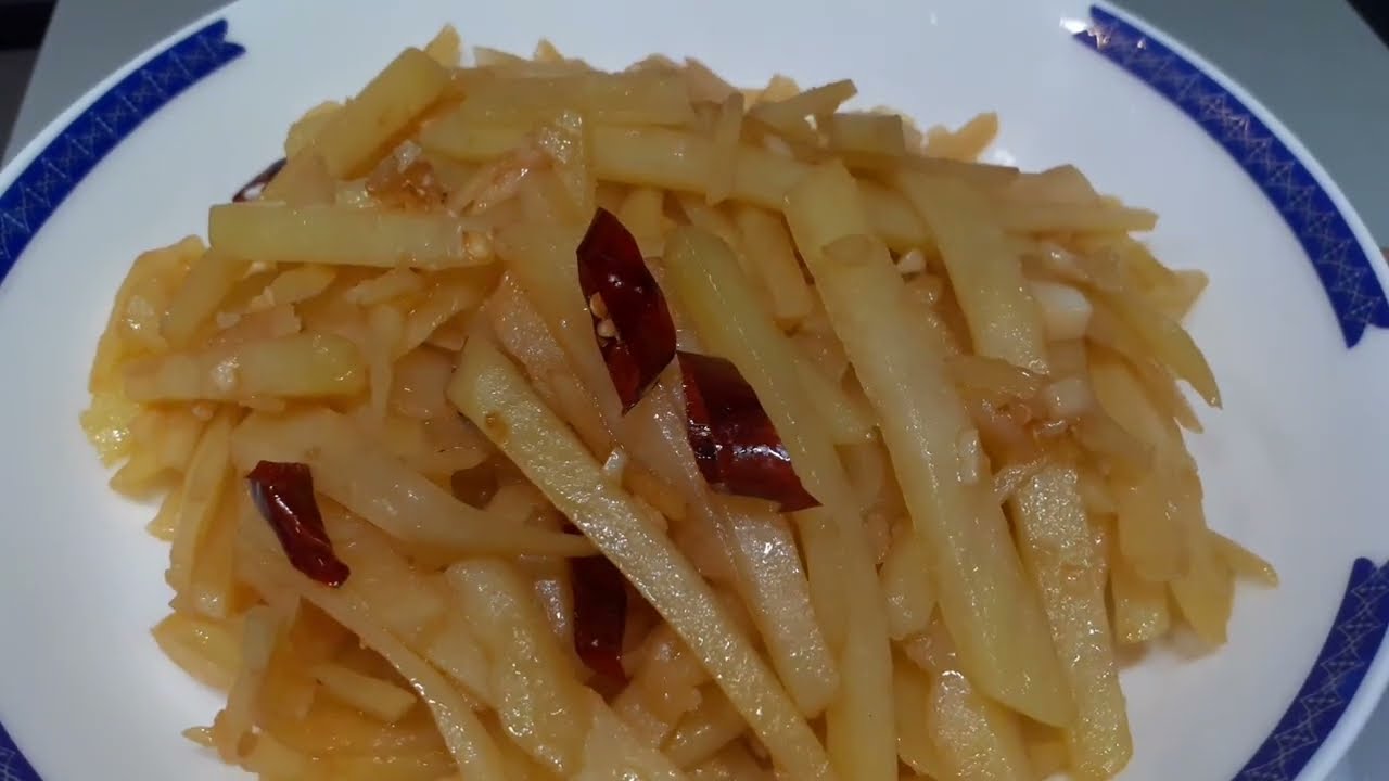 STIR FRY POTATO SIMPLE DELICIOUS YUMMY CHINESE RECIPE - YouTube