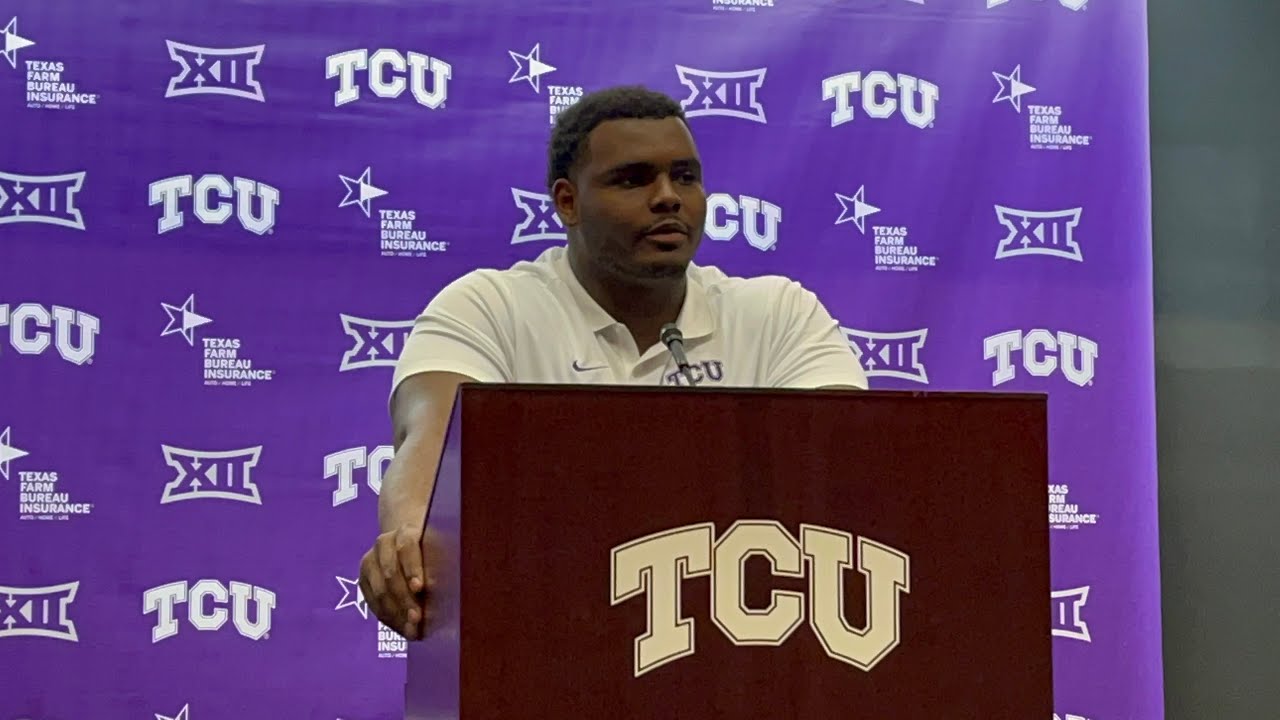 TCU DL Damonic Williams talks upcoming game against Baylor - YouTube