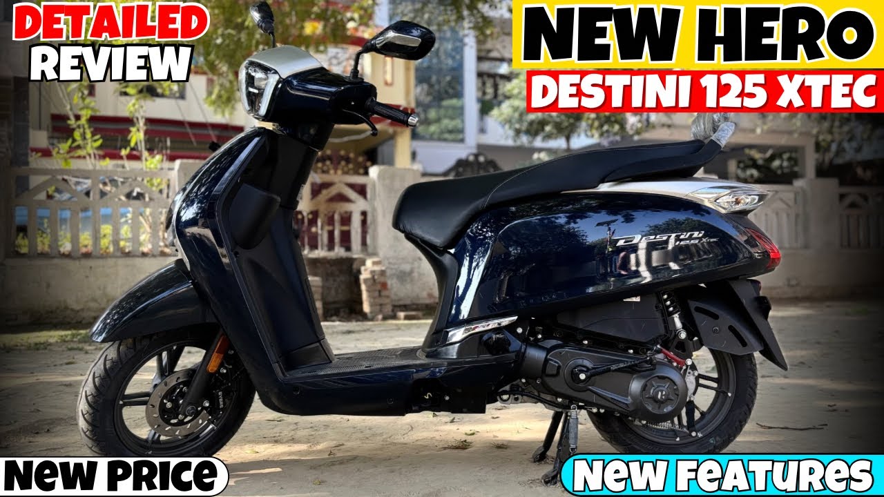 New Hero Destini 125 Xtec 2025 Model Detailed Review🔥| Features, Price ...