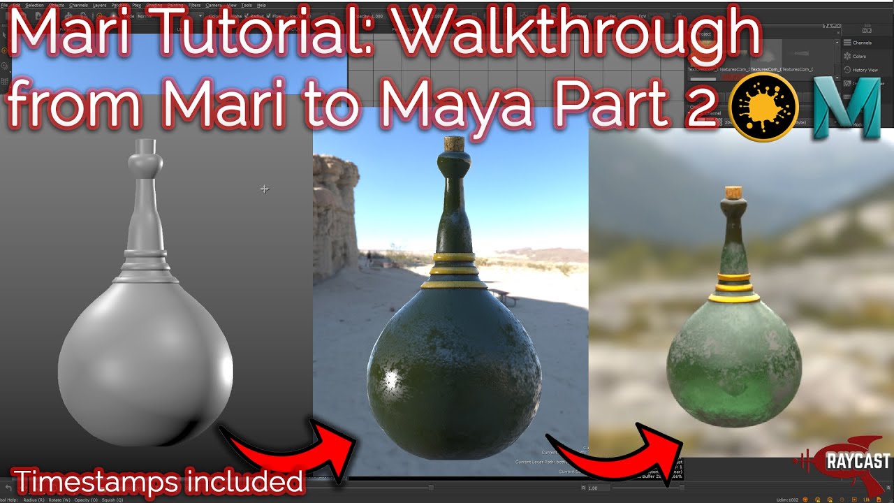 Mari Tutorial: Beginner Walkthrough from Mari to Maya Part 2 with ...