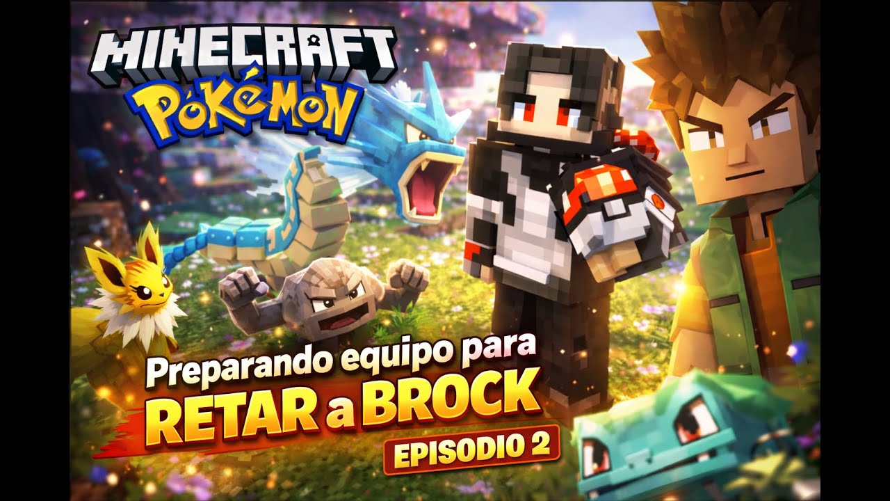 El MEJOR EQUIPO para enfrentar a BROCK 🪨 | Minecraft Pokémon Cobblemon ...