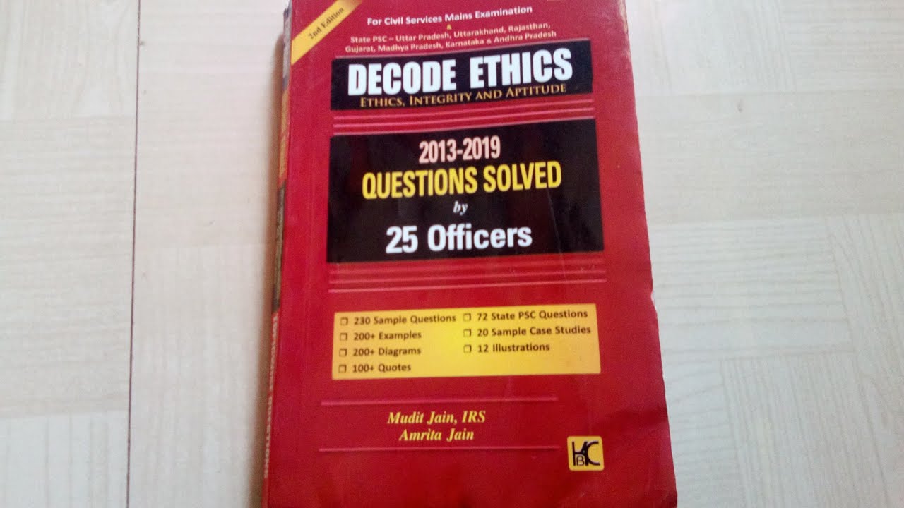 Decode ethics Mudit Jain sir book complete review.#decodeethicsbyMuditjain - YouTube