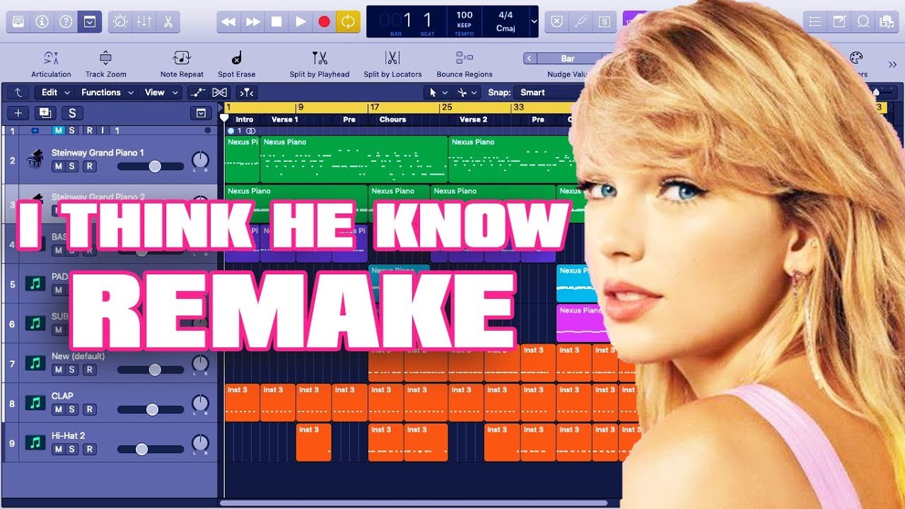 How To Make Taylor Swift - I Think He Knows Instrumental Remake ...