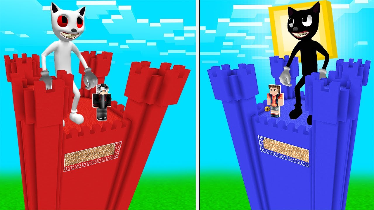 CARTOON CAT KULE VS KÖTÜ İKİZ KULE! ⚔️ - Minecraft - YouTube