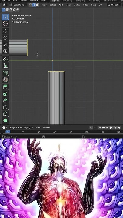 Blender quick tips #1: how to bridge edge loops #edit #3d #3dart ...