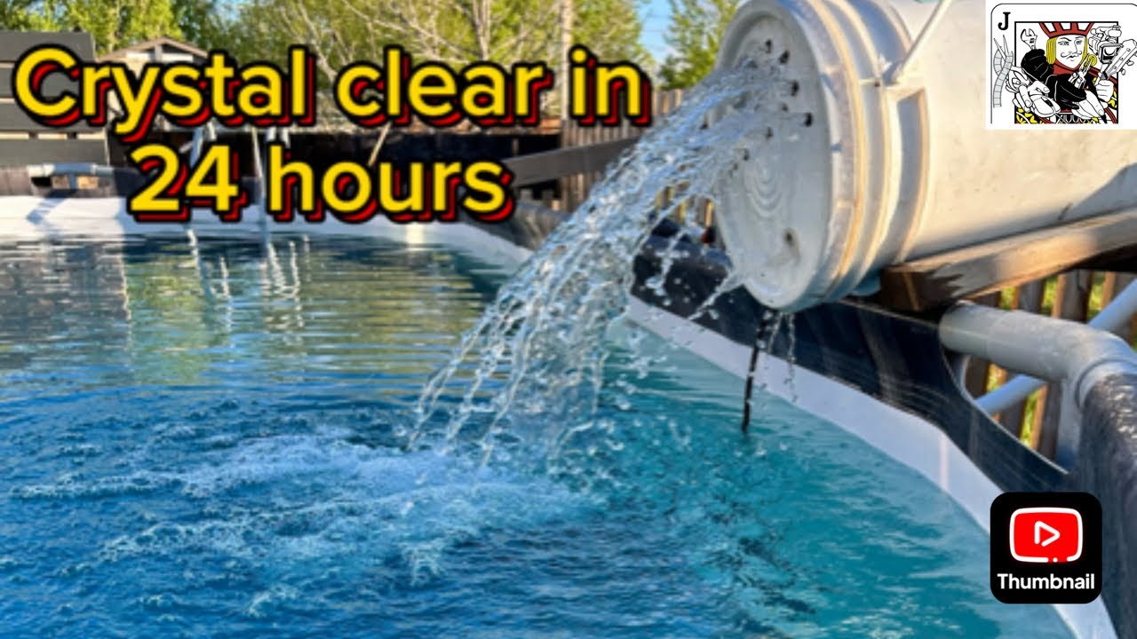 Bucket filter for a pool with well or dirty town/City water - YouTube