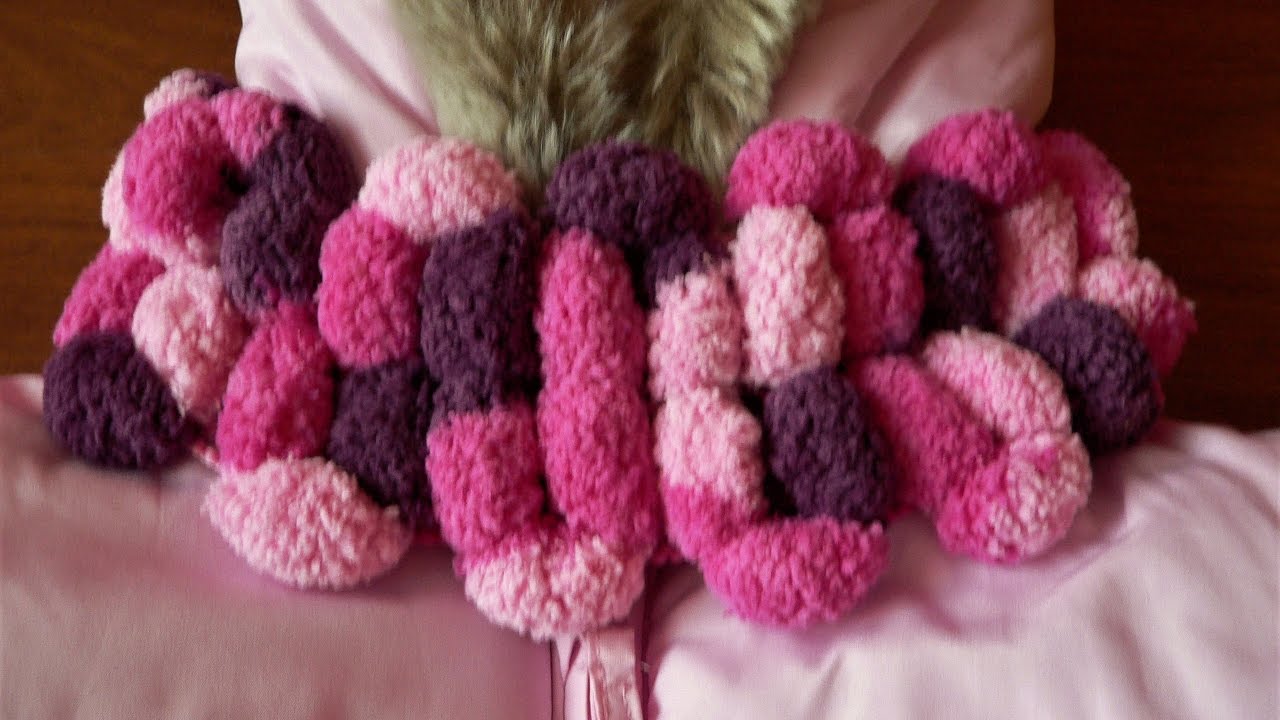 Unusual knitting/scarf for little girl/easy knitting/winter scarf/šála ...