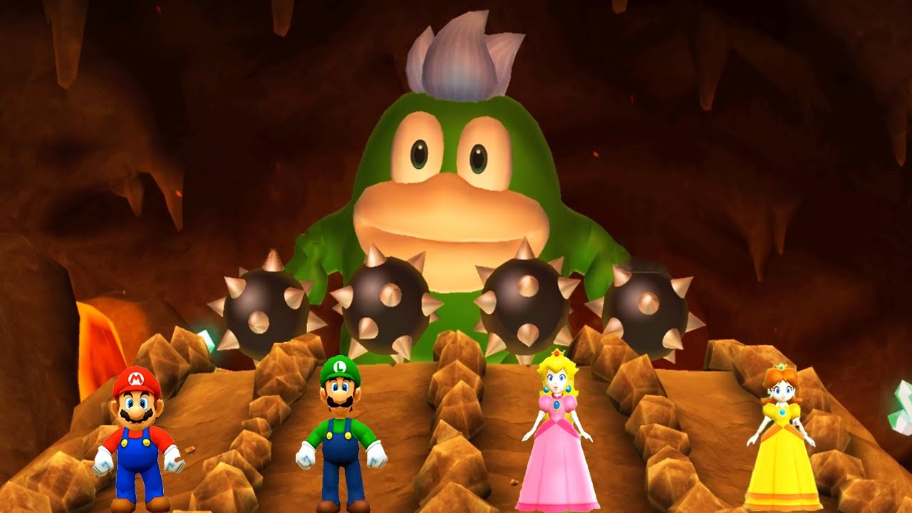 Mario Party 9 Party Mode - Magma Mine (Chain Chomp Boss) - YouTube