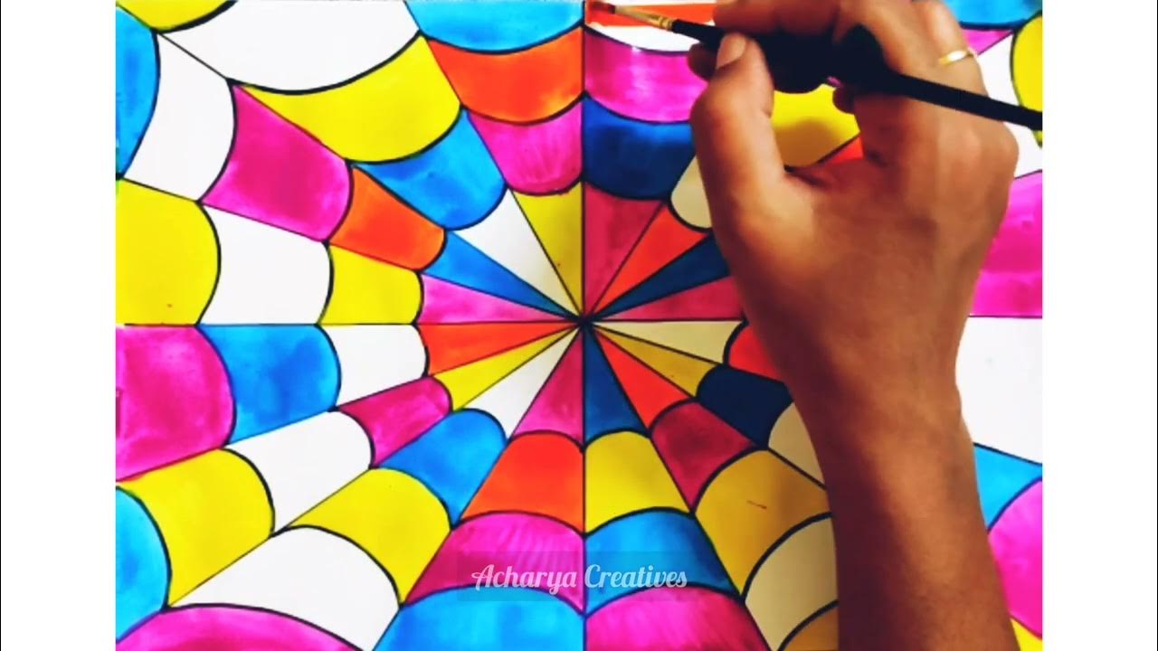 Spider Web Step by Step Painting - Art Session 17 @Acharya Creatives by ...