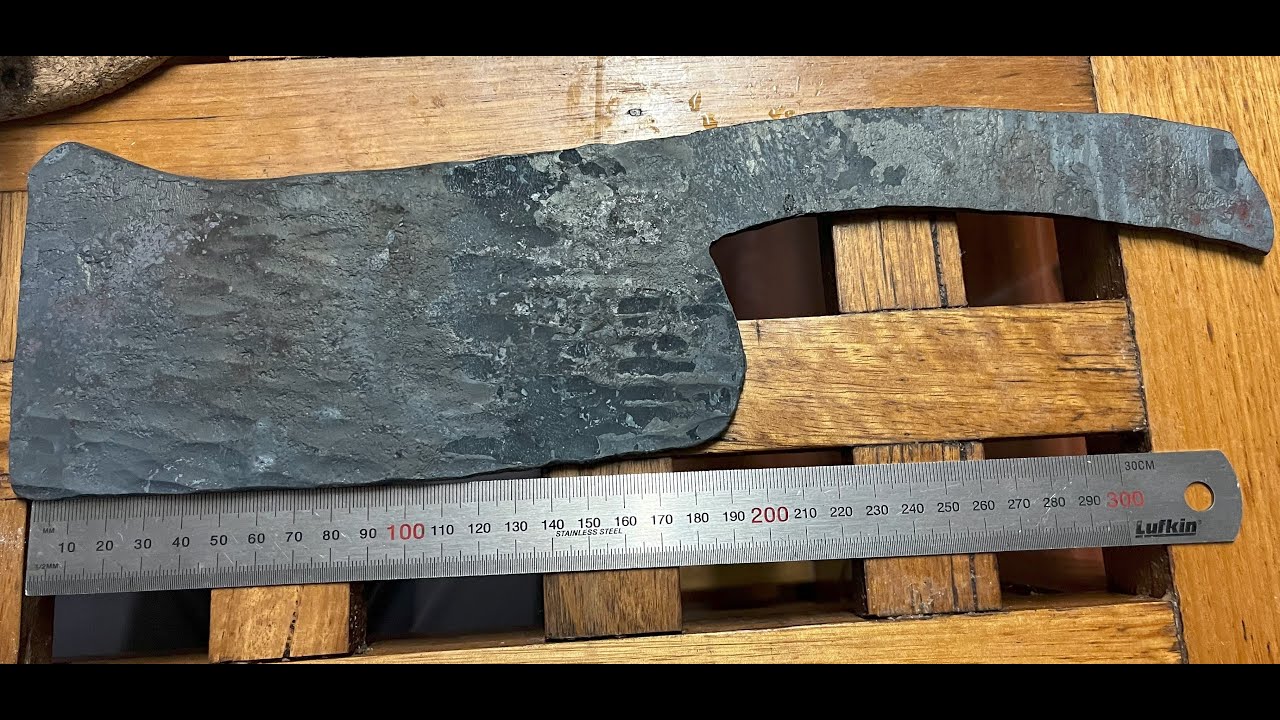 Forging a BIG Cleaver by Hand pt1 - YouTube