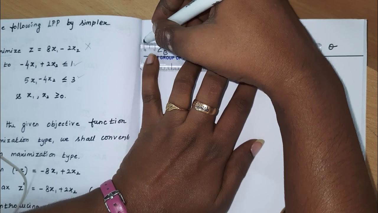 Simplex Method - Minimization - Problem 1 - YouTube