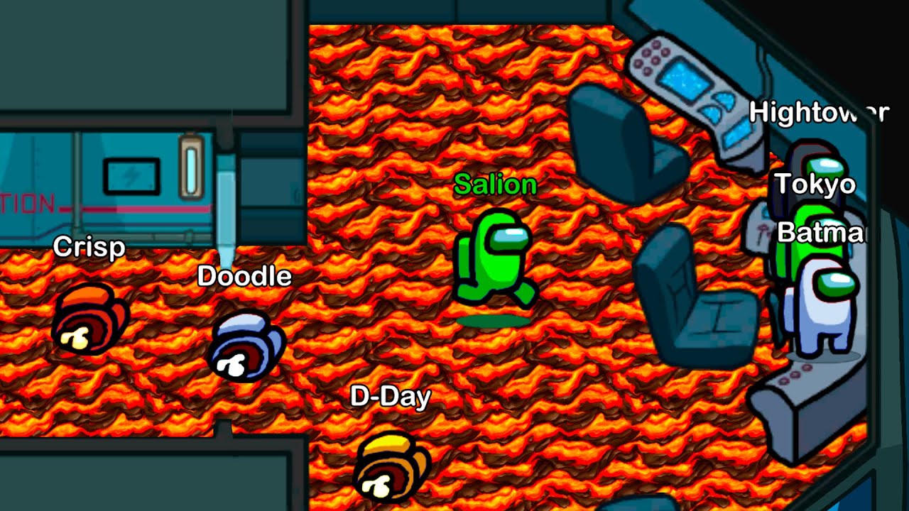 AMONG US with 1 MILLION PLAYERS, but FLOOR is LAVA - YouTube