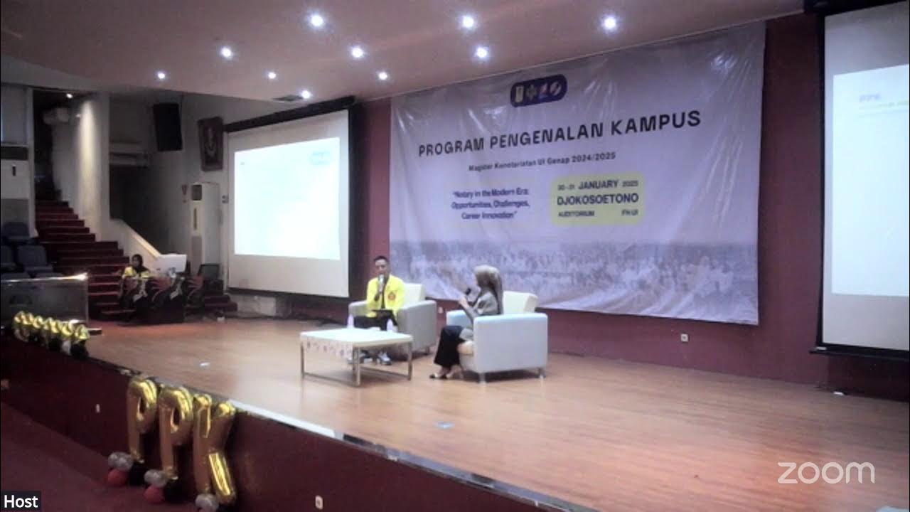 Program Pengenalan Kampus Mahasiswa Baru Magister Kenotariatan Angkatan 2024 Genap Zoom Meeting ...