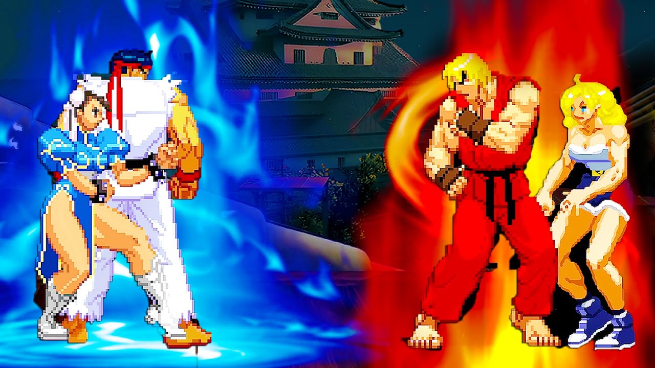 SHIN RYU & CHUN LI vs SHIN KEN & ELIZA- Must See Amazing ULTIMATE Love ...