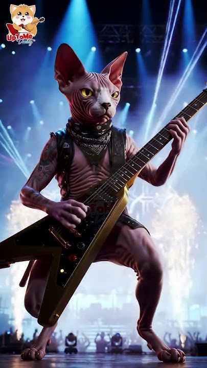 Cat Rock Band Shreds the Stage! - YouTube