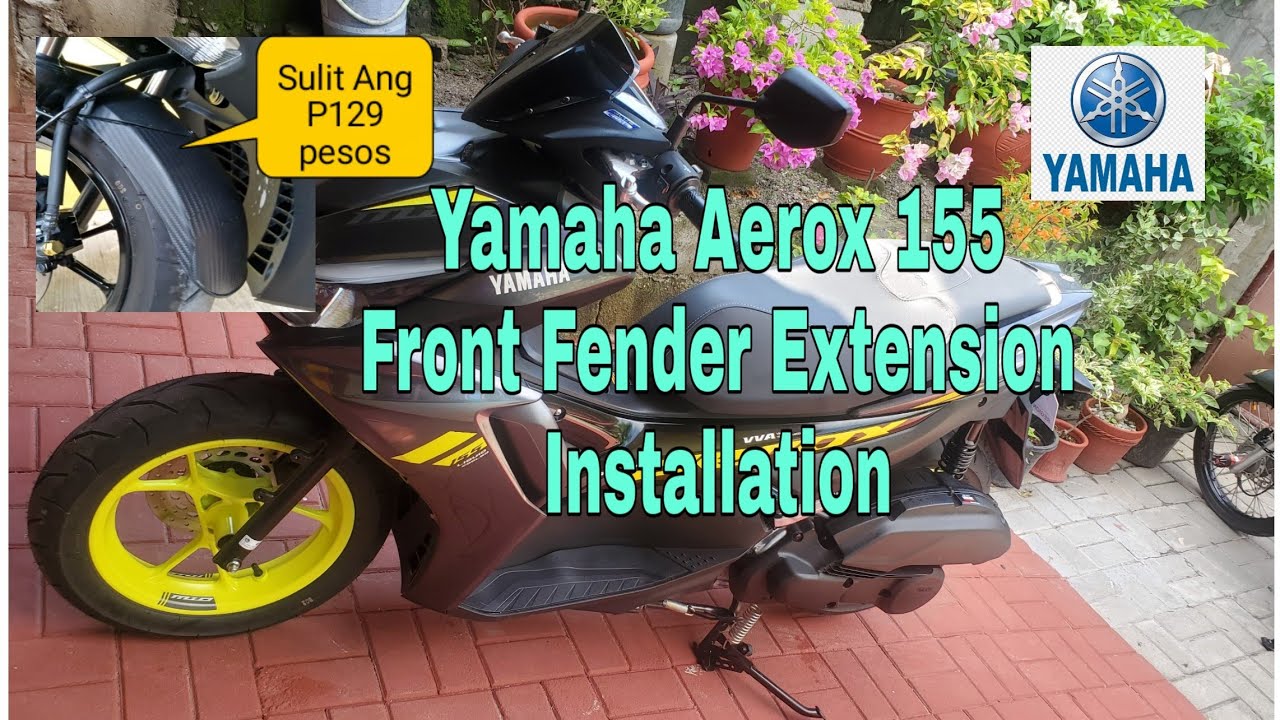 Aerox 155cc Front Fender Extension Installation (Basic Guide) - YouTube