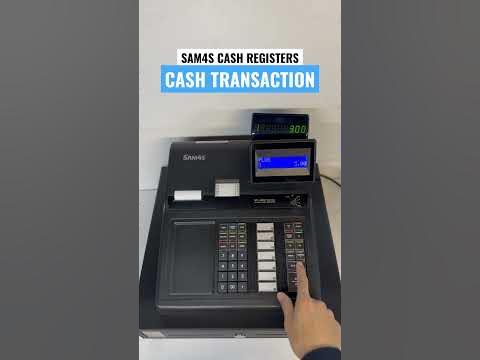 SAM4s ER-900 Series Cash Registers - Cash Transactions - YouTube