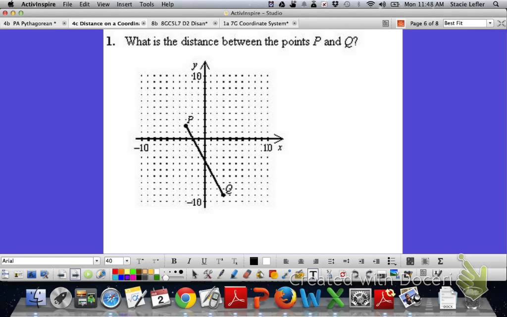Distance on a Coordinate Plane - YouTube