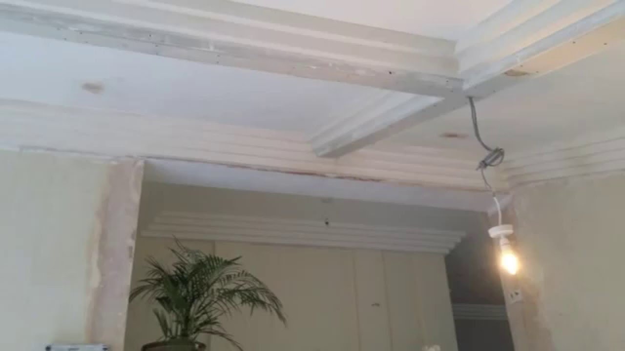 Art Deco Cornice Installation - Raking Moulding - YouTube