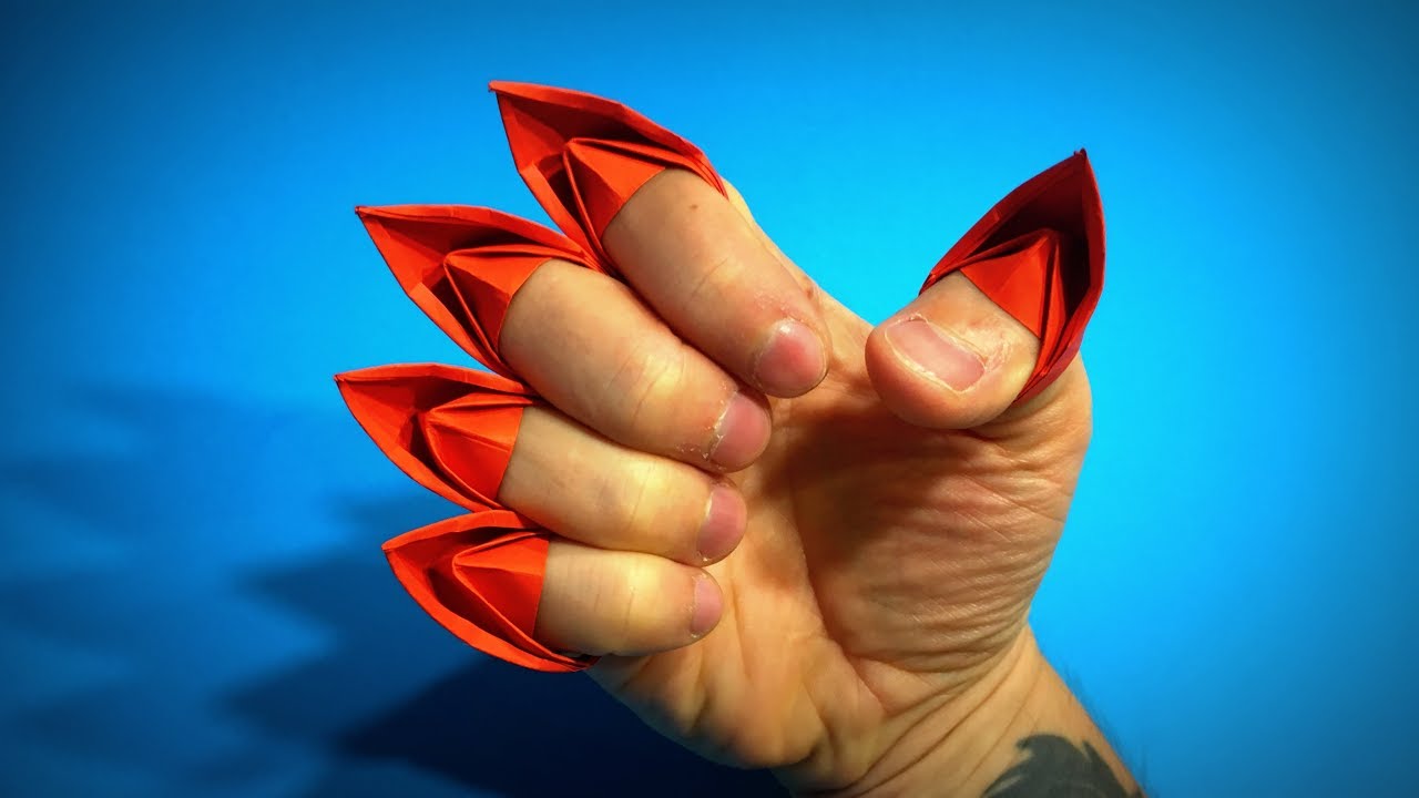 Origami Claws How To Make A Paper Cat Claws Halloween Decor Ideas Origami Easy ART Paper origami-claws-how-to-make-a-paper-cat-claws-halloween-decor-ideas-origami-easy-art-paper