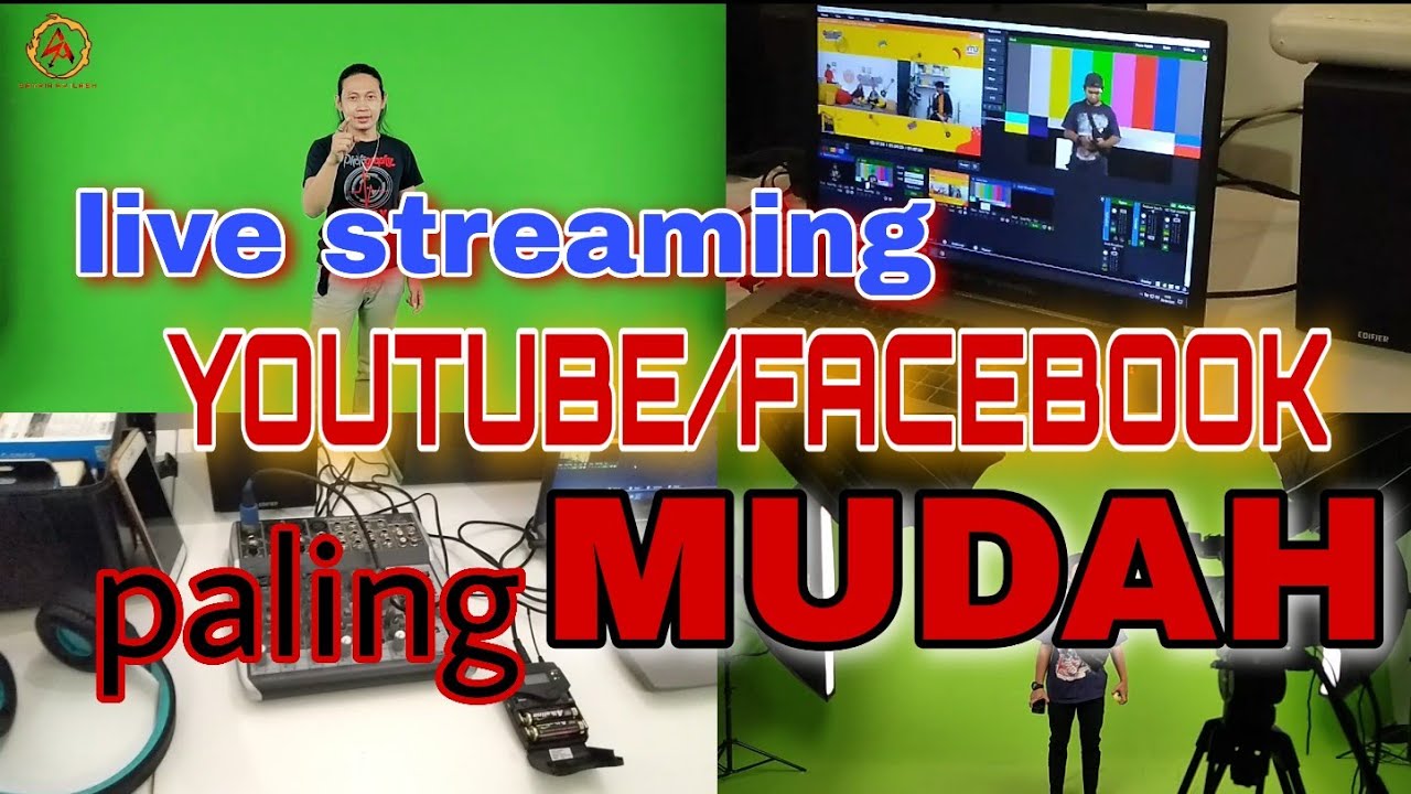 TUTORIAL LIVE STREAMING GREENSCREEN YOUTUBE FACEBOOK MUDAH DAN LANCAR - YouTube