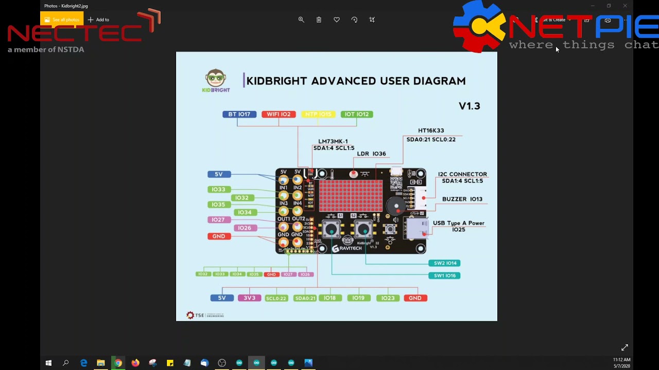 EP 2 | การควบคุม LED บนบอร์ด Kidbright - YouTube