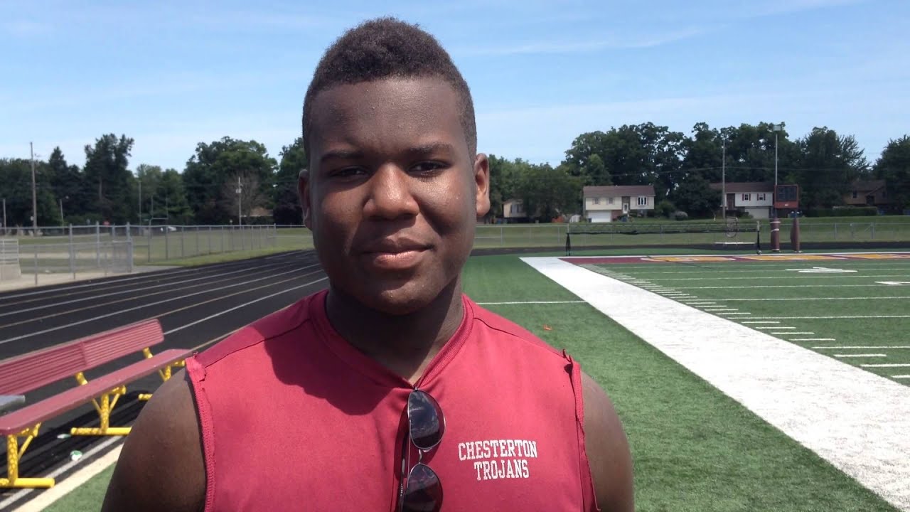 Derrick Hardin, Chesterton football - YouTube