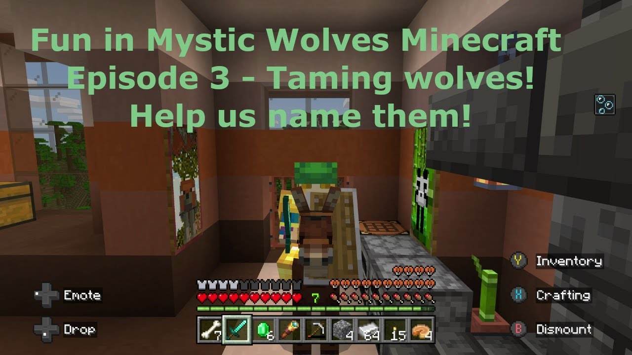 Fun in Mystic Wolves Minecraft - Episode 3 - Taming Wolves. Help us ...