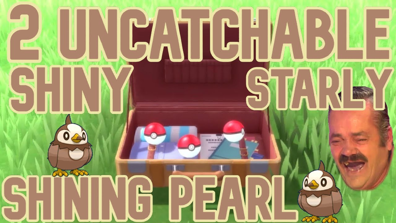 LIVE 2 Shiny Uncatchable Starly in Pokemon Shining Pearl - YouTube