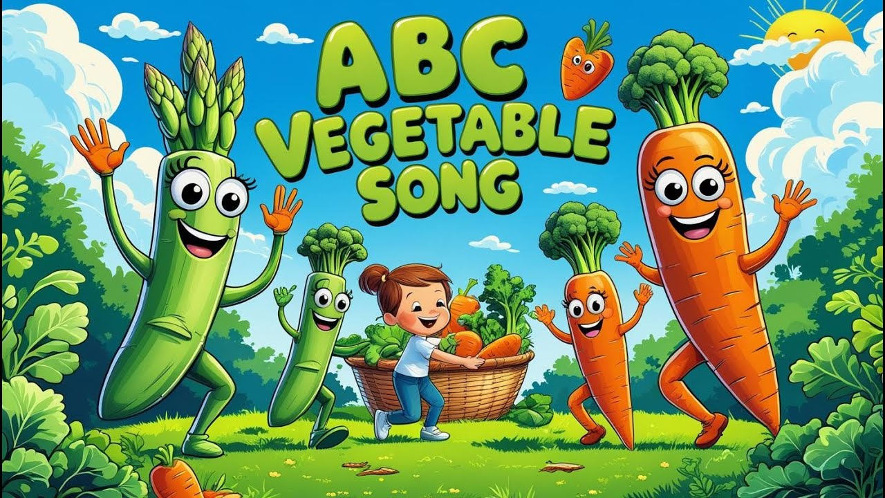 Vegetable ABC Song R1E1706 | A to Z Vegetable Song for Kids | Phonics ...
