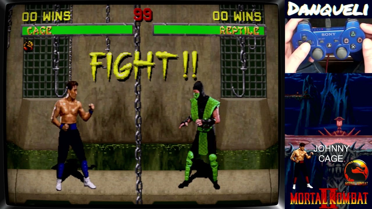 Mortal Kombat 2 - Johnny Cage "Patada Sombra" (Shadow Kick) - YouTube