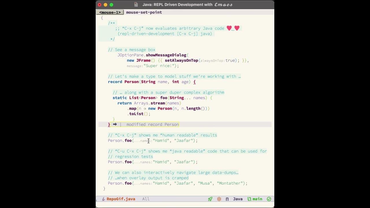 Java: REPL Driven Development with 𝓔𝓶𝓪𝓬𝓼 #coding #java #emacs #repldrivendevelopment - YouTube