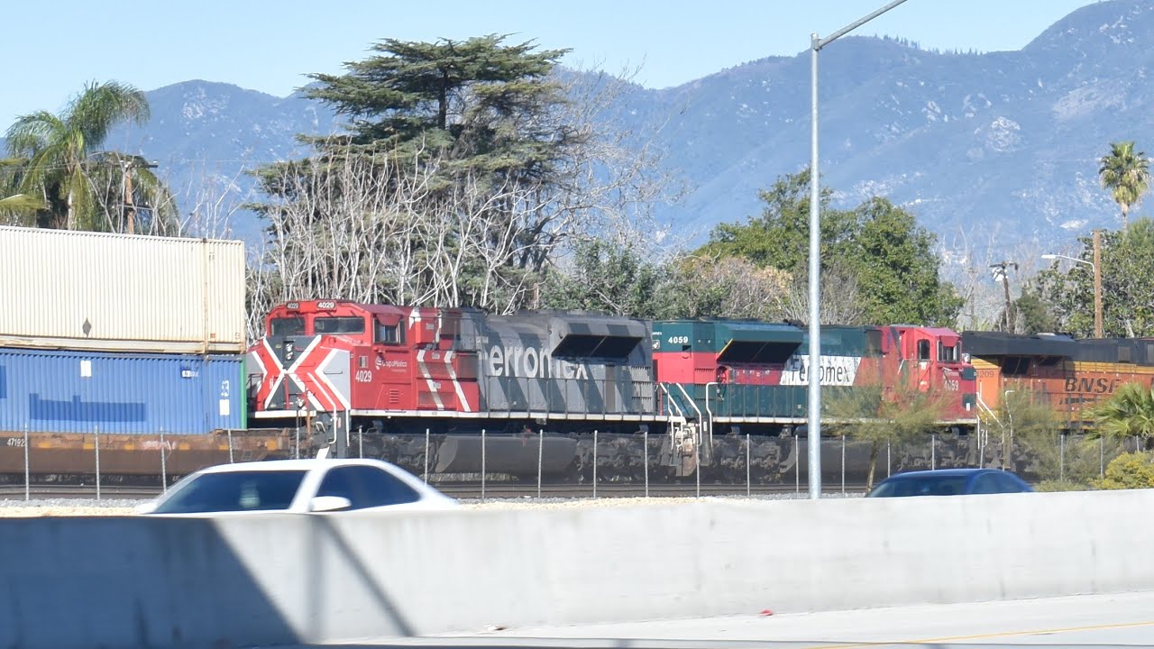 01/21/2023 Railfanning San Bernardino & Colton Feat. FXE 4029, NS 8183 w/ KCSM 4741, UP, CP ...