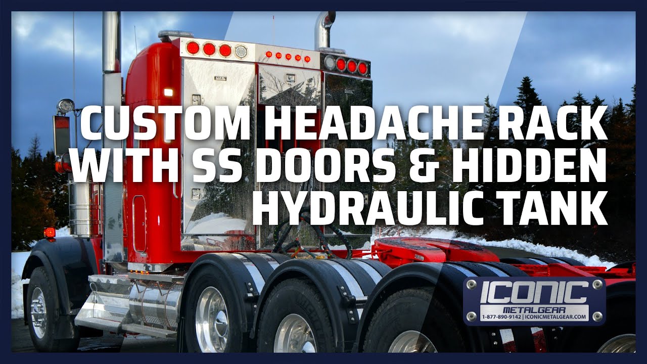 Custom Headache Rack with Mirror-Finish SS Doors & Hidden Hydraulic ...