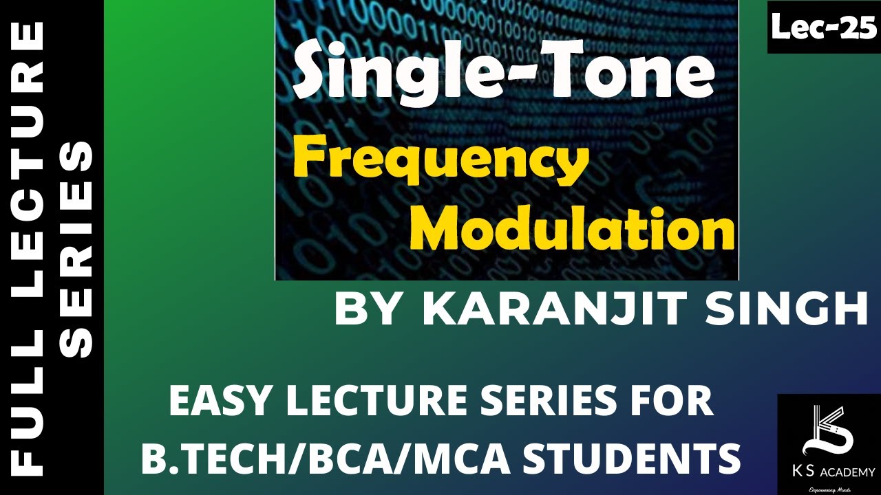 Single Tone Frequency Modulation||B Tech||Communication System||4th sem||Lect25 - YouTube