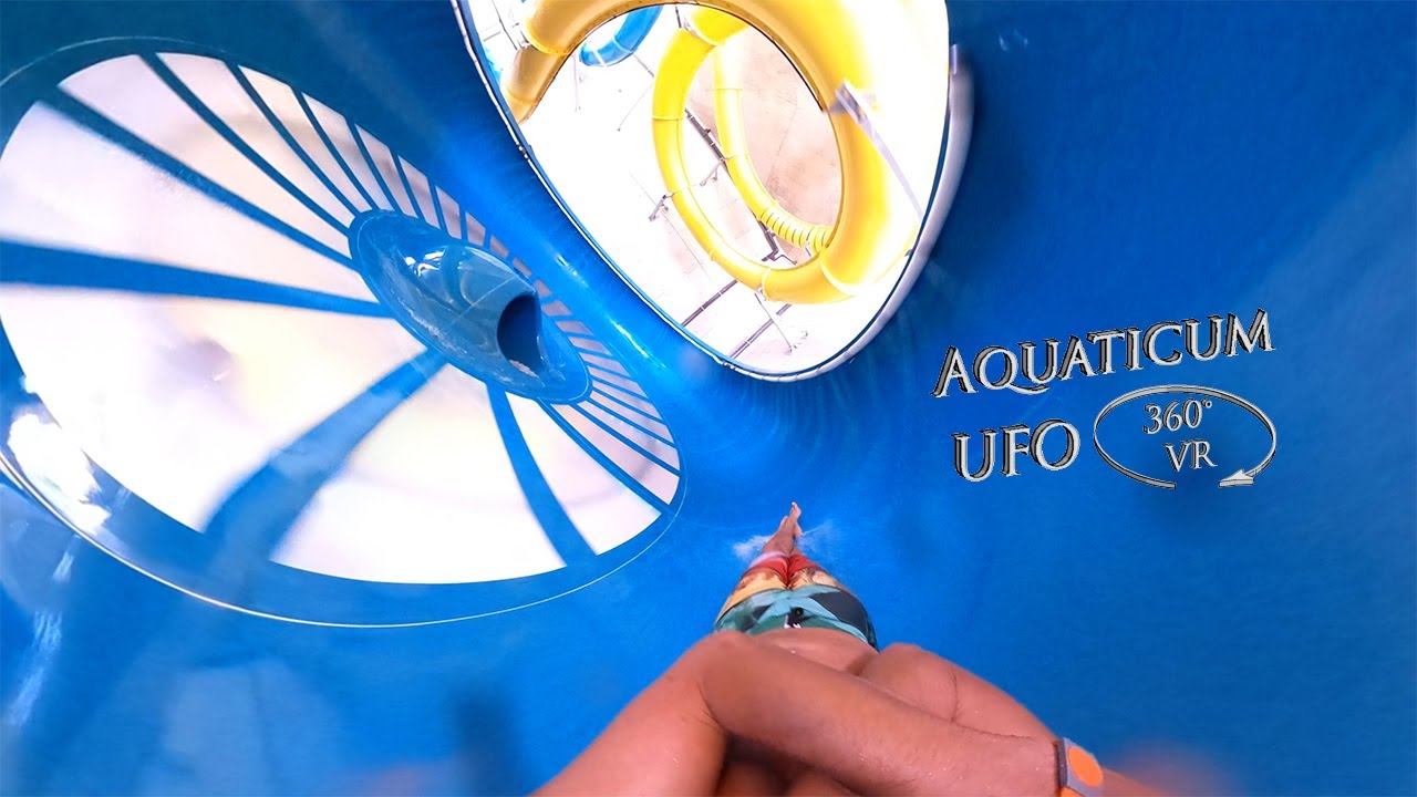 Aquaticum Debrecen UFO Slide 360° VR POV Onride - YouTube